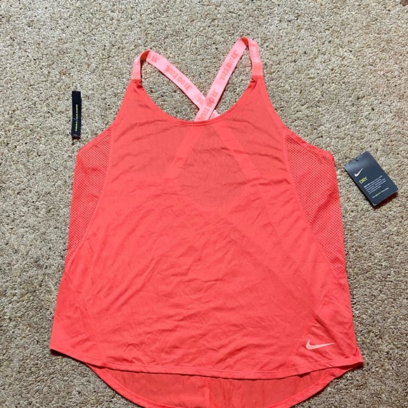 Nike | Tops | Nike Orange Fitness Top New W Tags Gym Yoga Sports Drifit ...